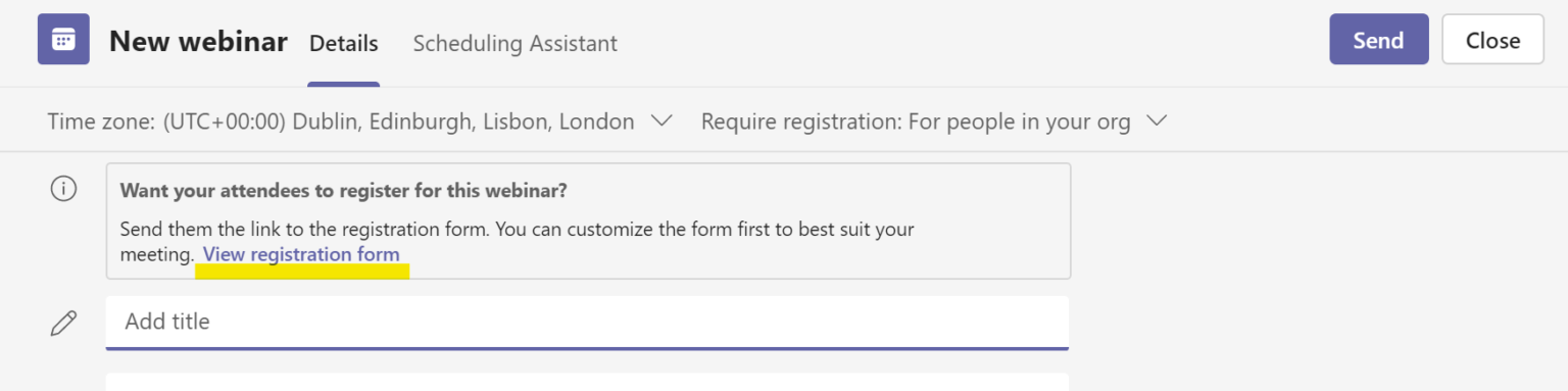 Introducing Webinars in Microsoft Teams - Technology Enhanced Learning